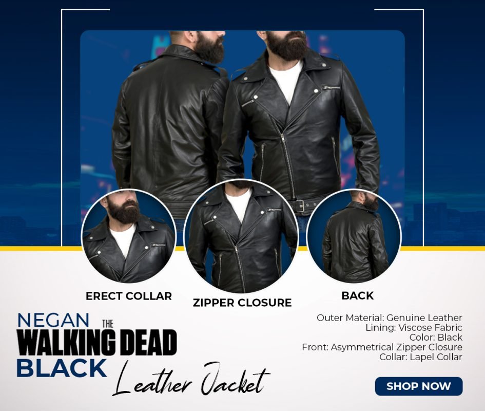 Negan Leather Jacket | The Walking Dead Jacket - Just American Jackets