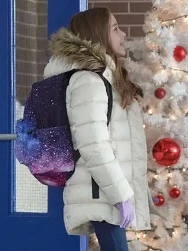 The Most Colorful Time of the Year Ava Weiss White Parka Jacket