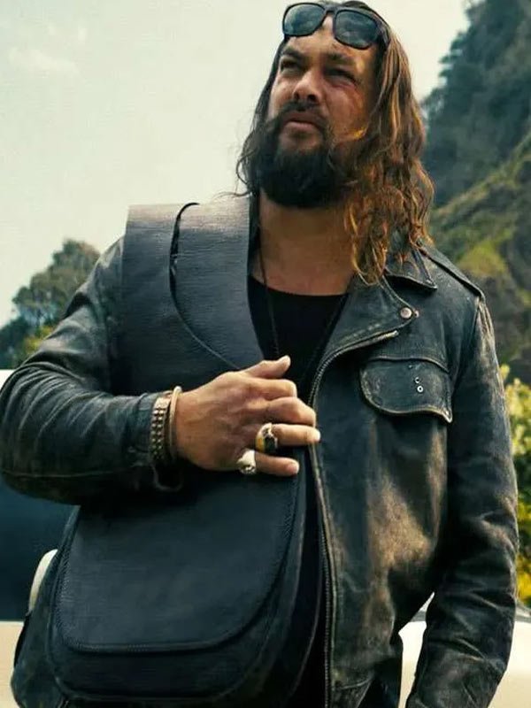 Buy The Wrecking Crew Jason Momoa Black Leather Jacket